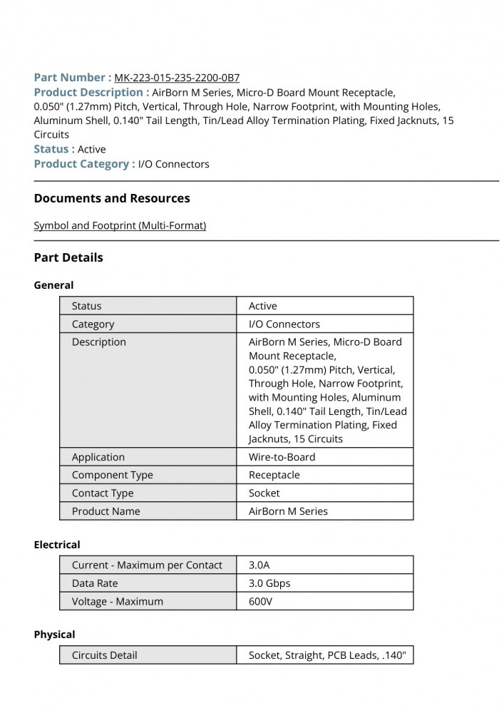 MK-223-015-235-2200-0B7 technical document image, page 1
