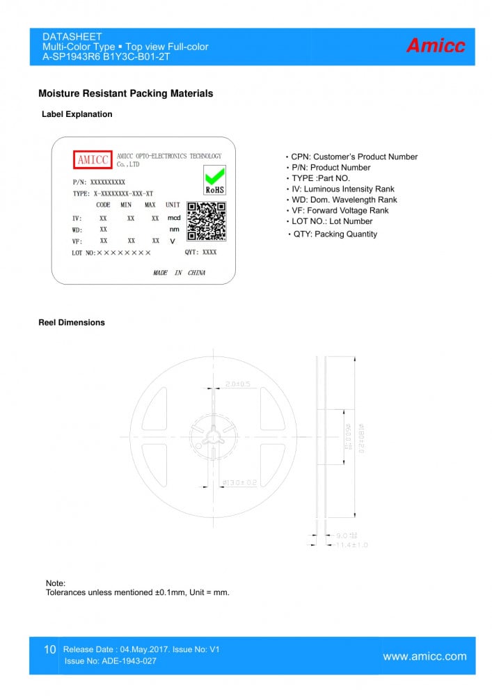A-SP1943R6B1Y3C-B01-2T datasheet page 10