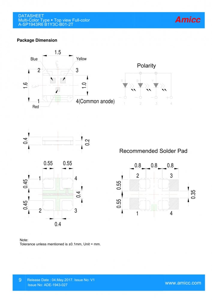 A-SP1943R6B1Y3C-B01-2T datasheet page 9