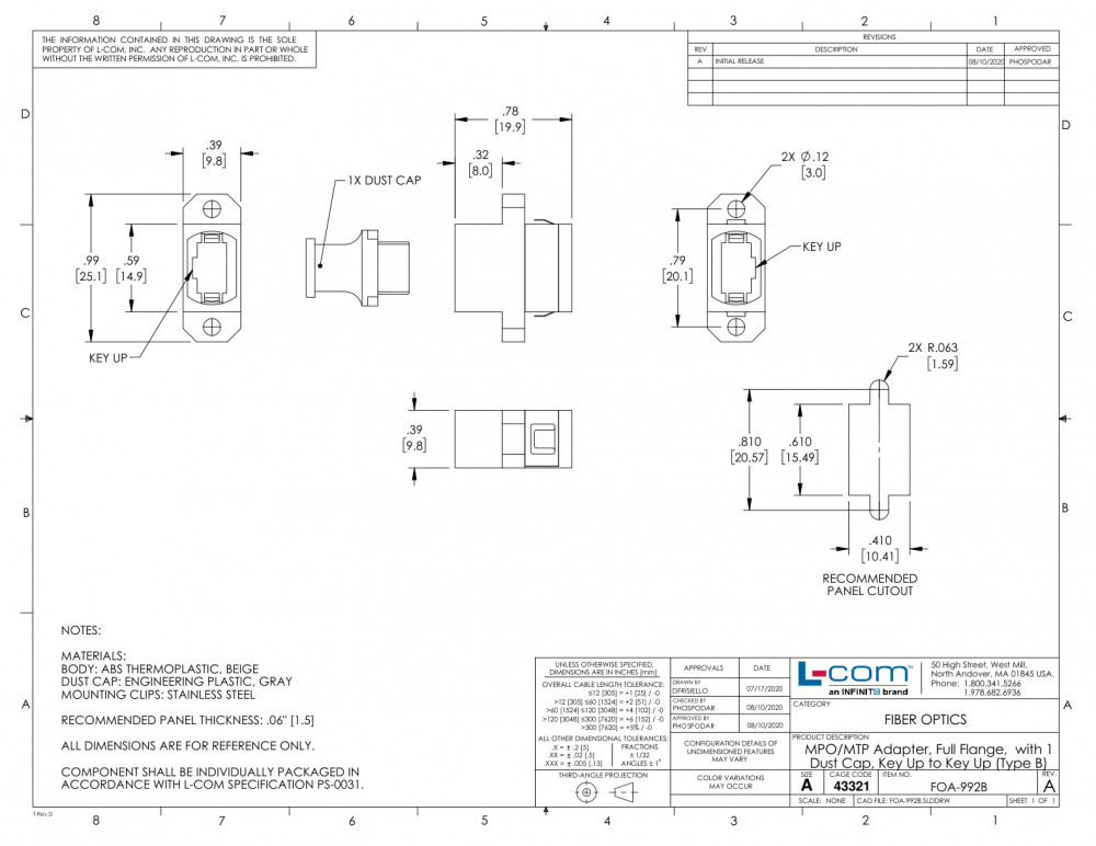 FOA-992B technical document preview
