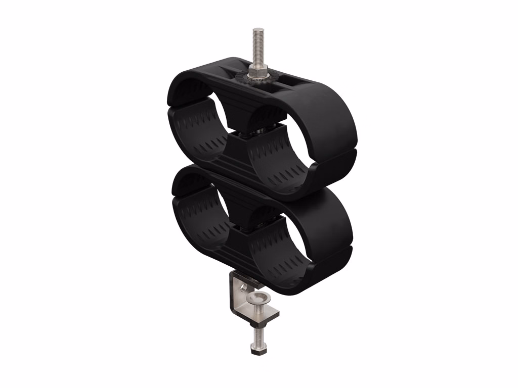 Dual Side, 2-Hole, Feeder Clamp for 2-1/4