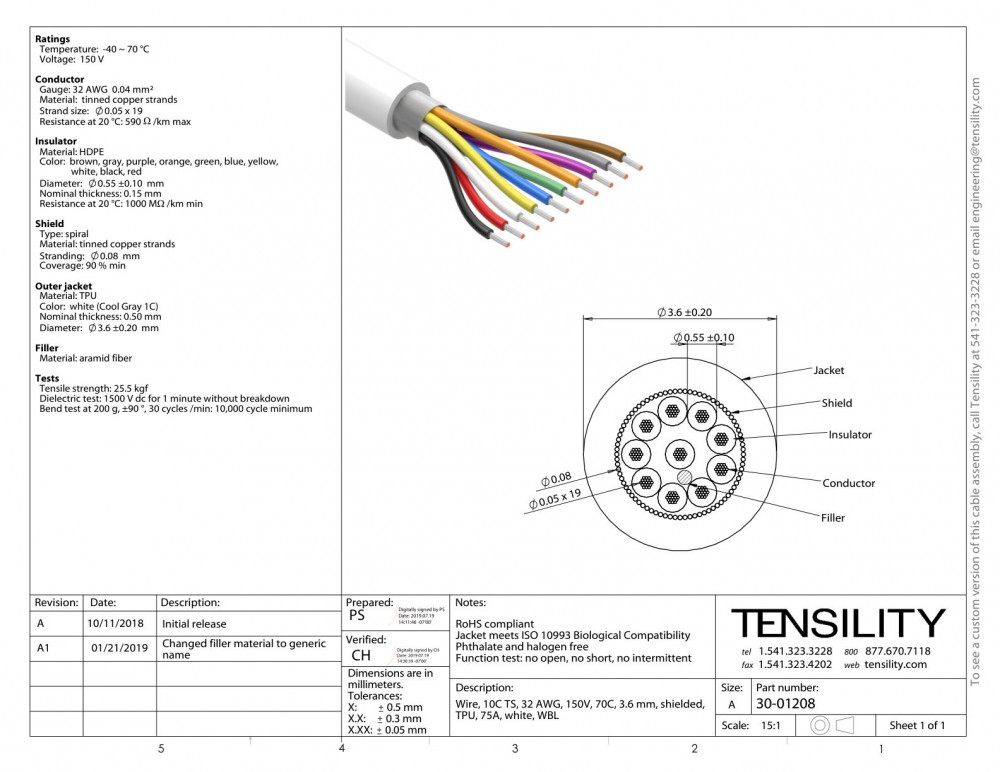 Tensility International 30-01208 technical document image