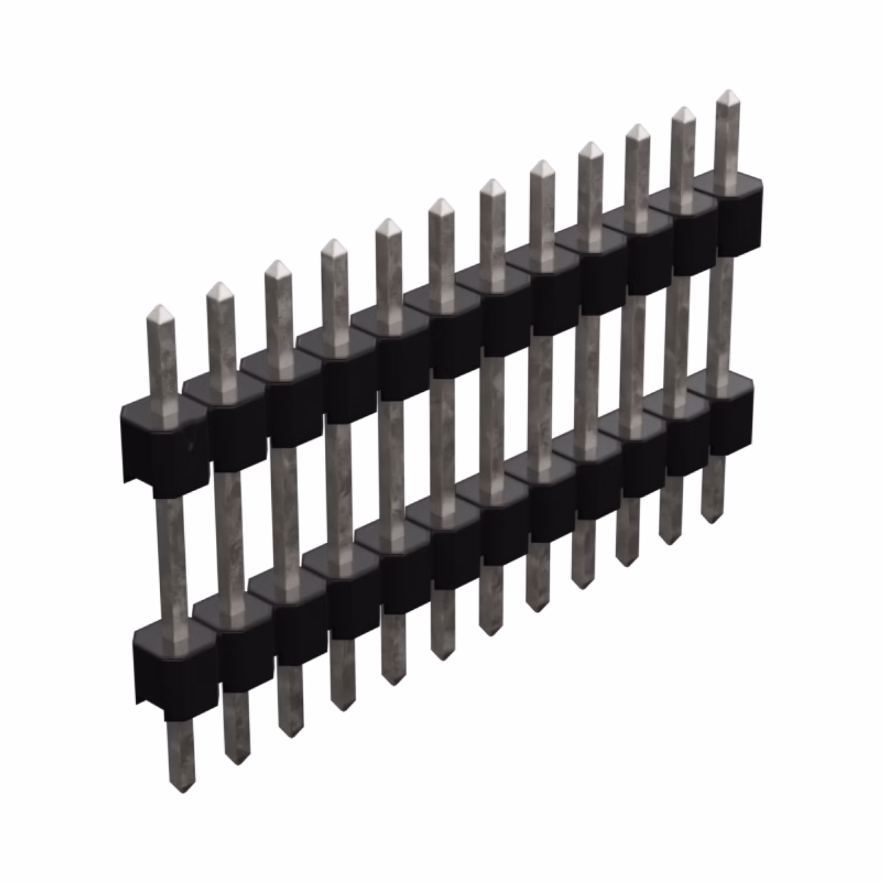 KK 254 PCB Header, Single Row, Dual Body, Through Hole, Vertical, 12 Circuits, 2.50µm Tin (Sn) Plating, 11.00mm Stacking Height, Tray Packaging, Lead-Free for sale