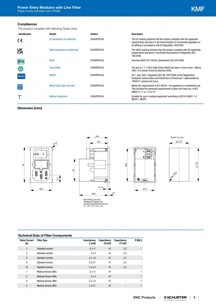 KMF1.1161.1101 datasheet page 3