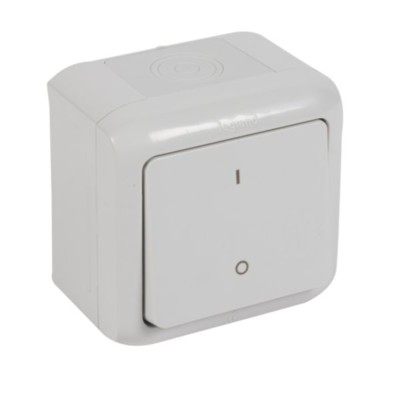 Kaptika - Double one-way switch - flush mounting - 10 AX 250 V~ - Ivory