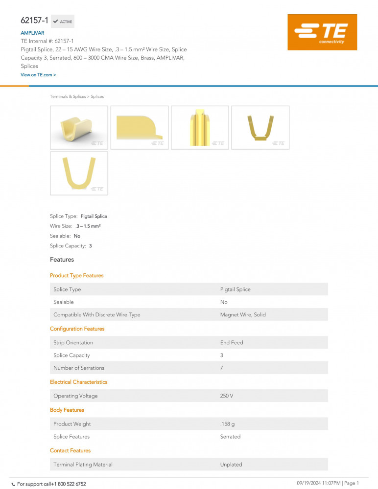 62157-1 technical document page 1