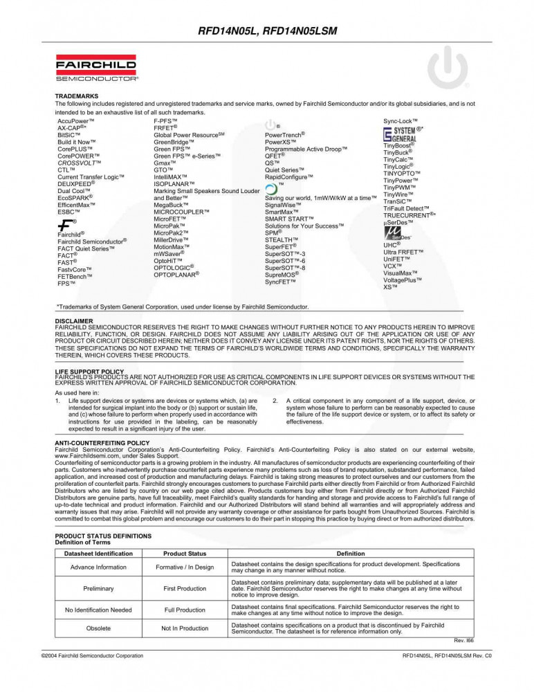 RFD14N05LSM9A datasheet page 9