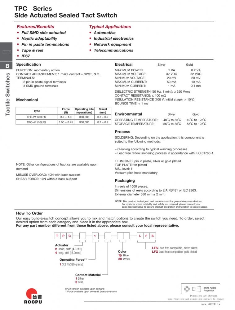 TPC-21120LFS technical document page 1