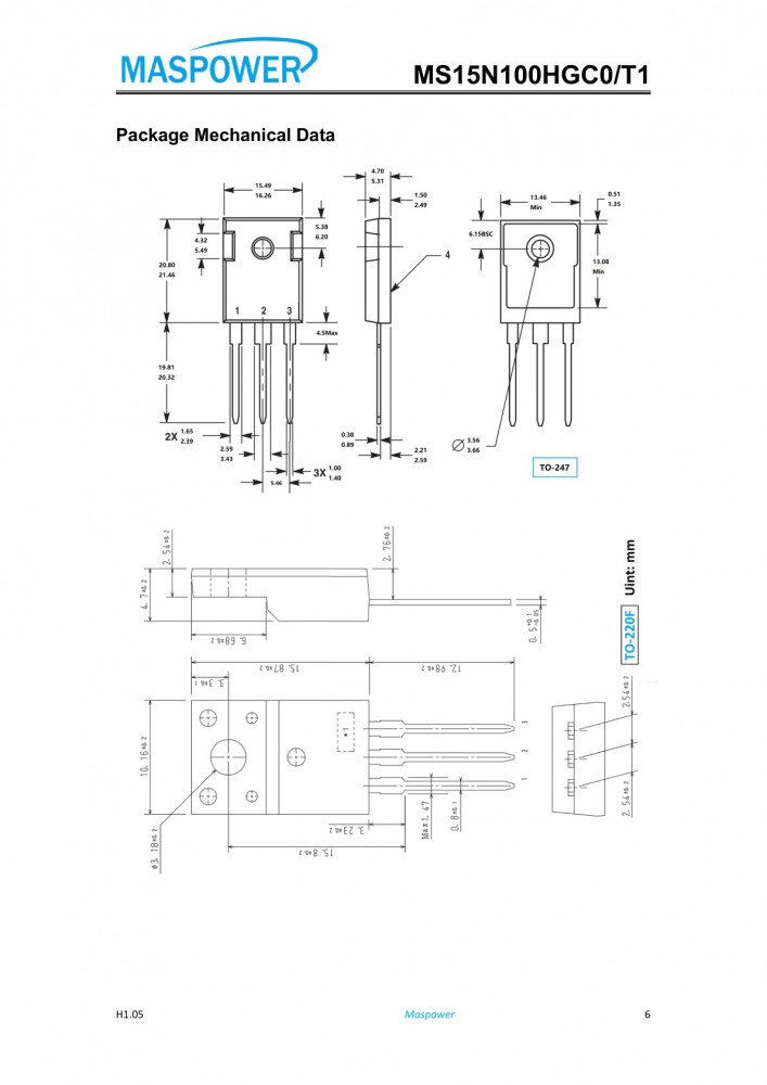 MS15N100HGT1 datasheet page 6