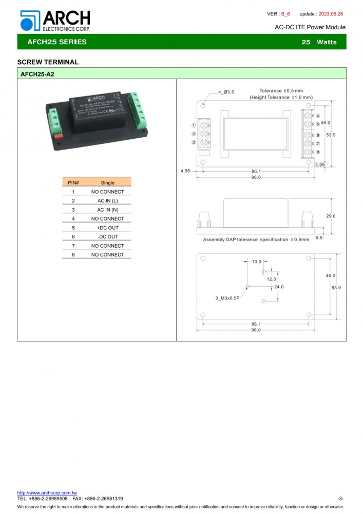 AFCH25-12S datasheet page 3