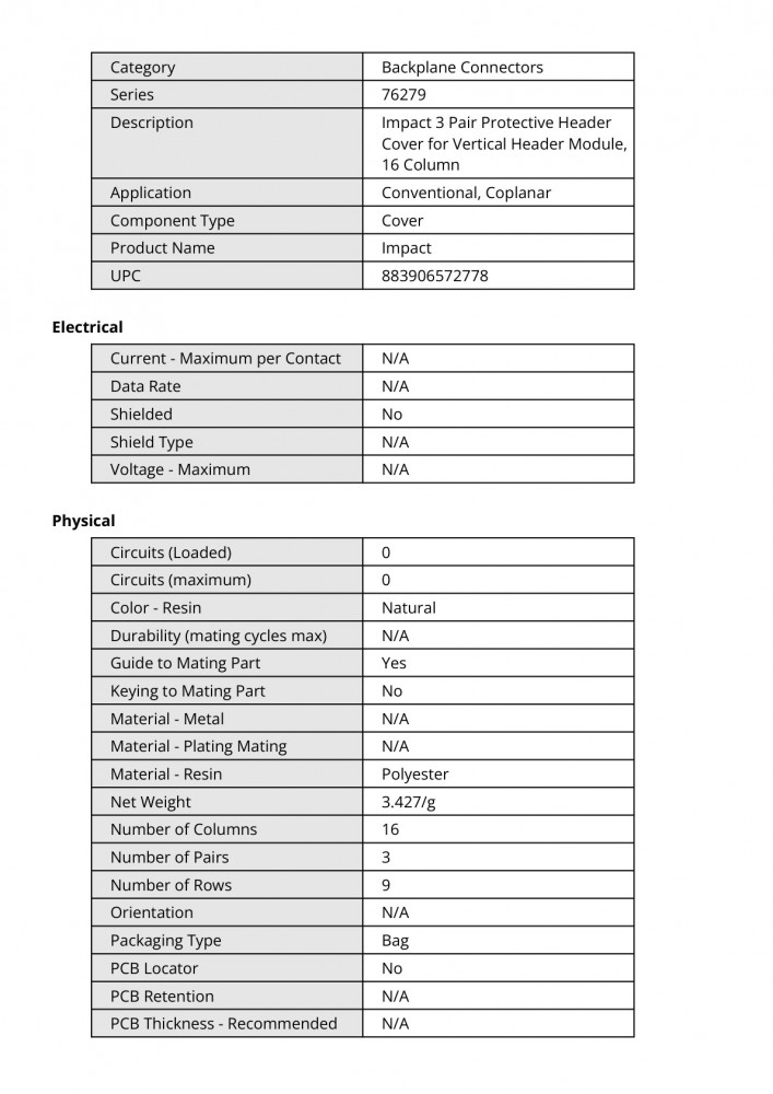 Product document image 2 for MOLEX 762790316