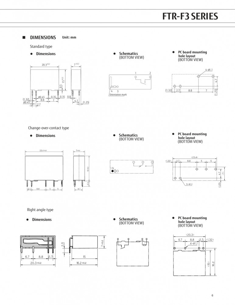 FTR-F3 datasheet page 6