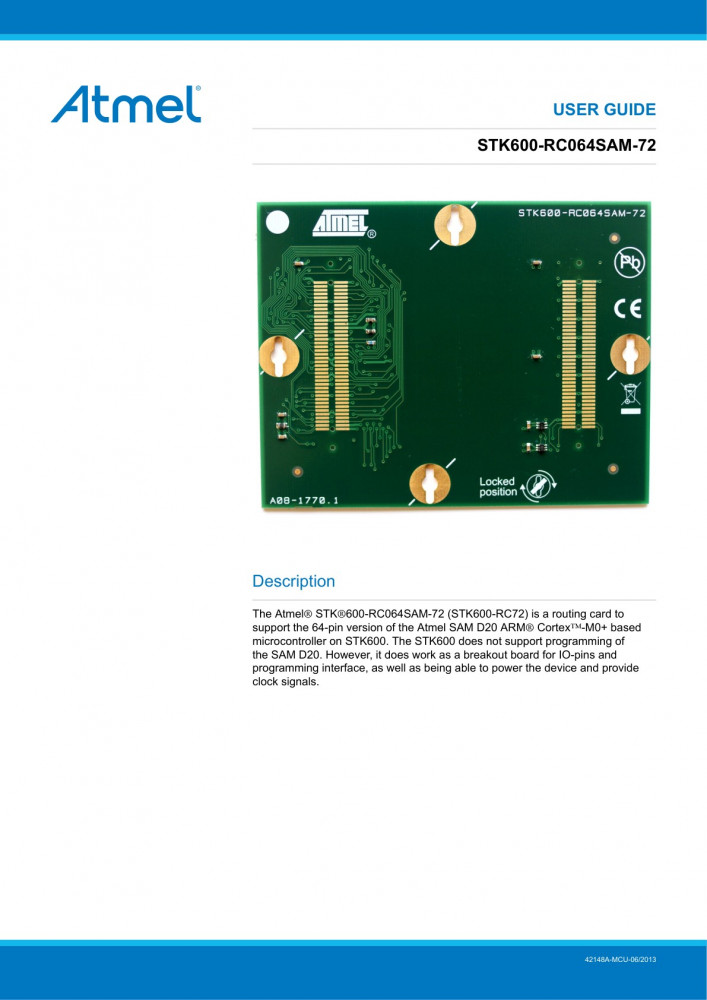 ATSTK600-RC72 technical document page 1