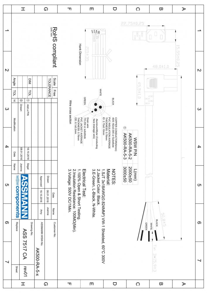 AK500-RA-5-2 technical drawing preview