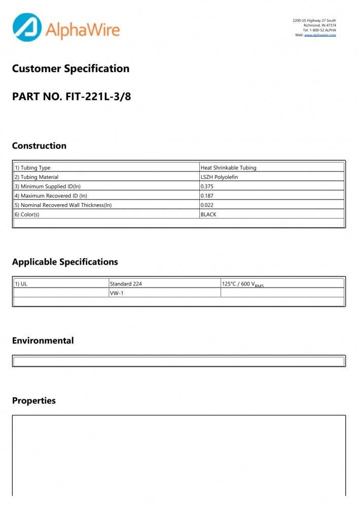 F221L3/8 BK004 technical document page 1