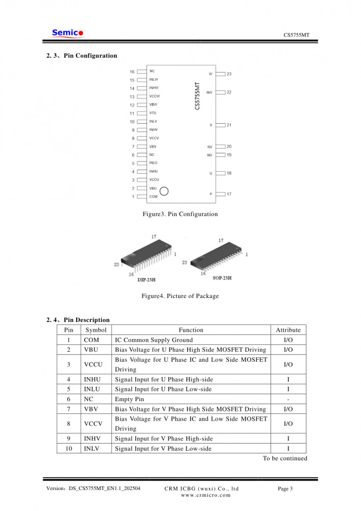 CS5755MTO datasheet page 3