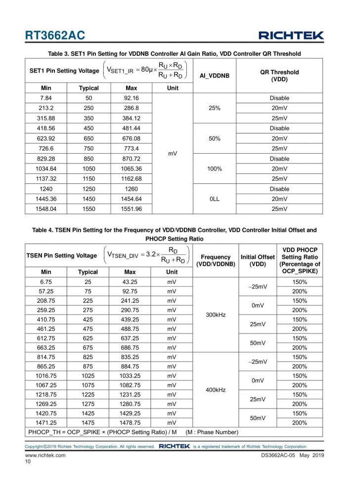 RT3662AC datasheet page 10