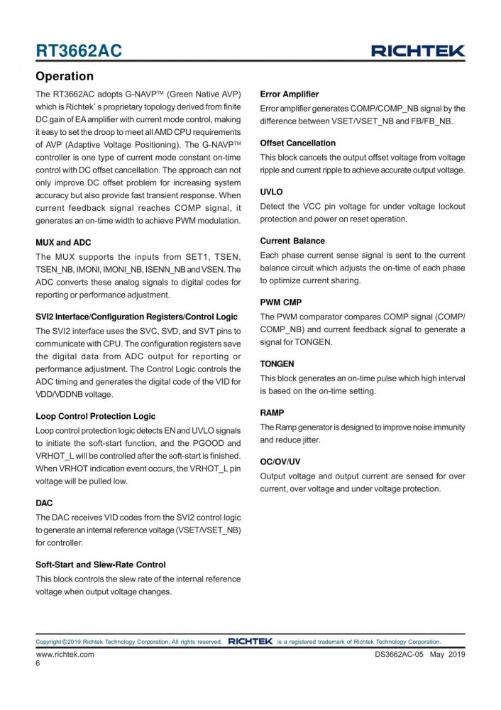 RT3662AC datasheet page 6