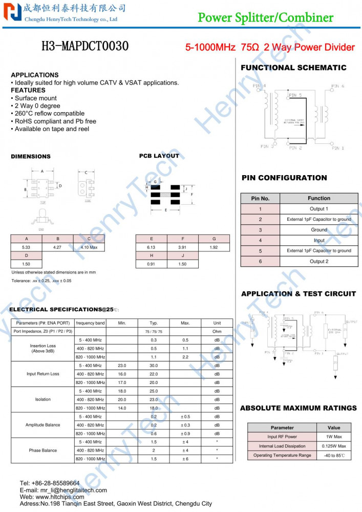 H3-MAPDCT0030 technical document page 1