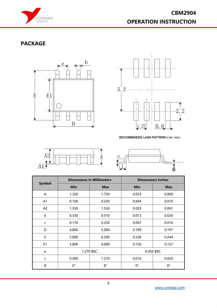 CBM2904AS8 datasheet page 6
