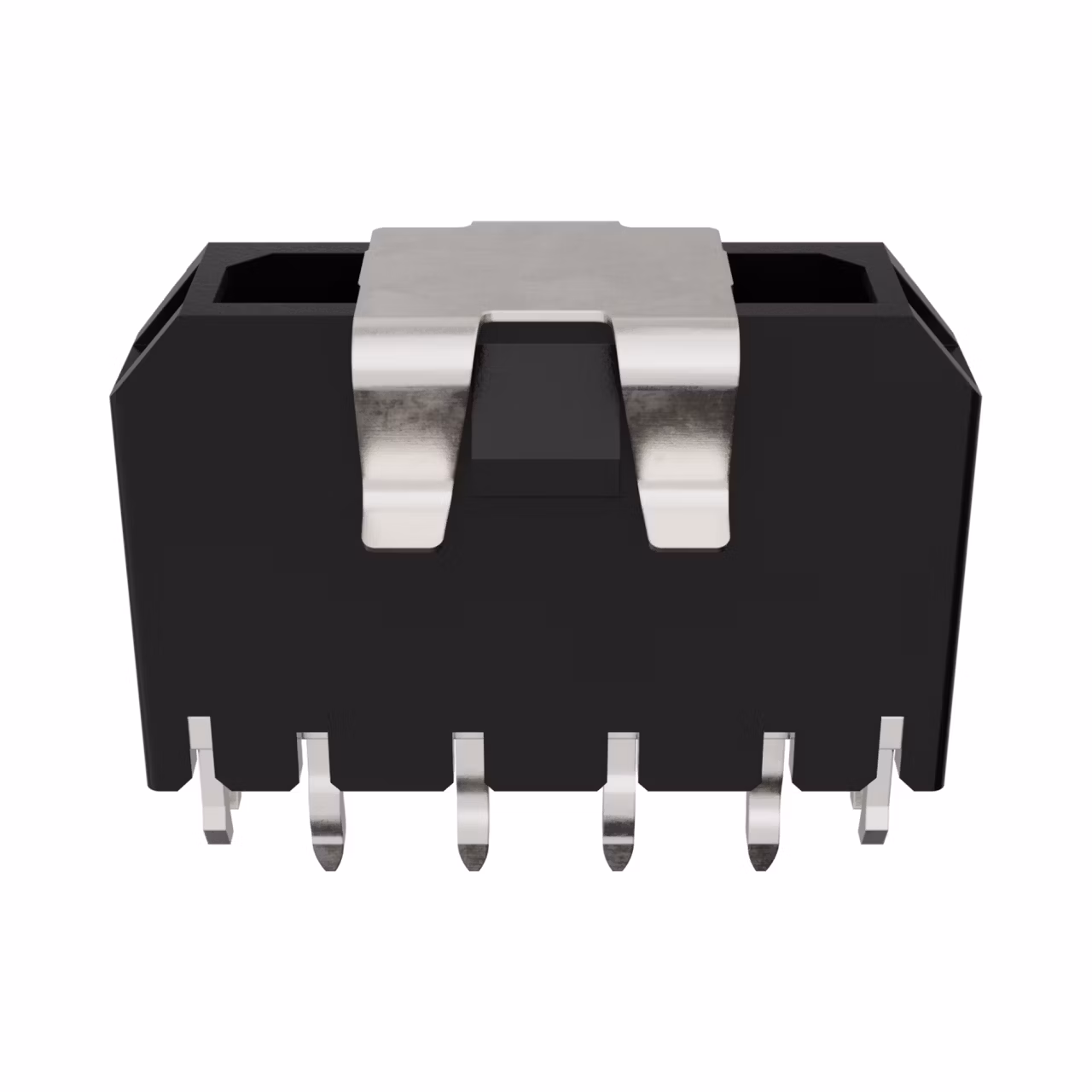 Micro-Fit 3.0 Vertical Header, 3.00mm Pitch, Single Row,4 Circuits, with PCB Press-fit Metal Retention Clip, 1.52µm Matte Tin Plating, Glow-Wire Capable, Black, Tape and Reel for sale