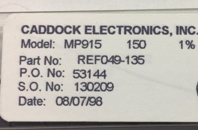 Caddock MP915-150-1% Through Hole Resistor for sale