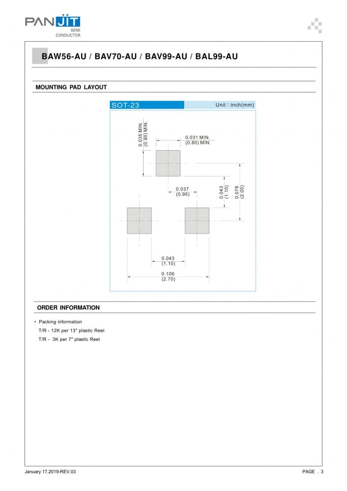 BAV99-AU datasheet page 3