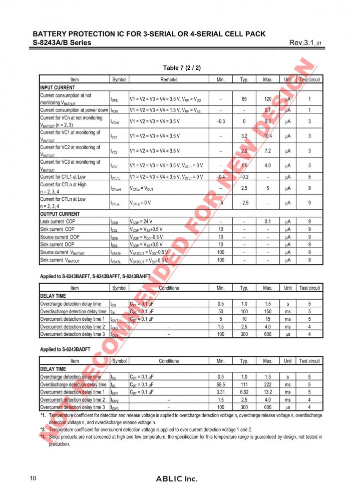 S-8243A/B datasheet page 10