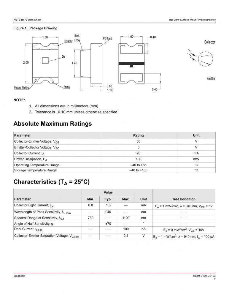 HST9-B170 datasheet page 2
