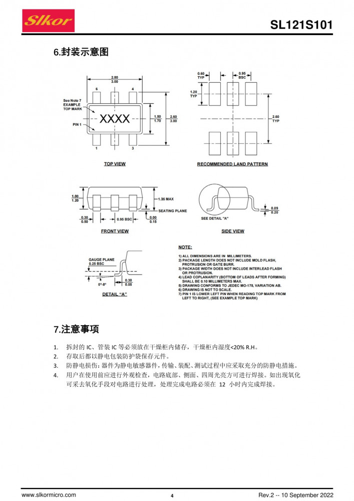 SL121S101 datasheet page 4