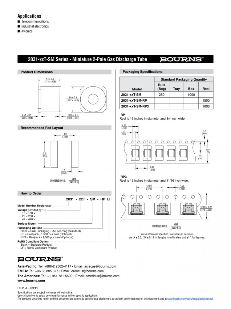 2031-xxT-SM series datasheet page 2