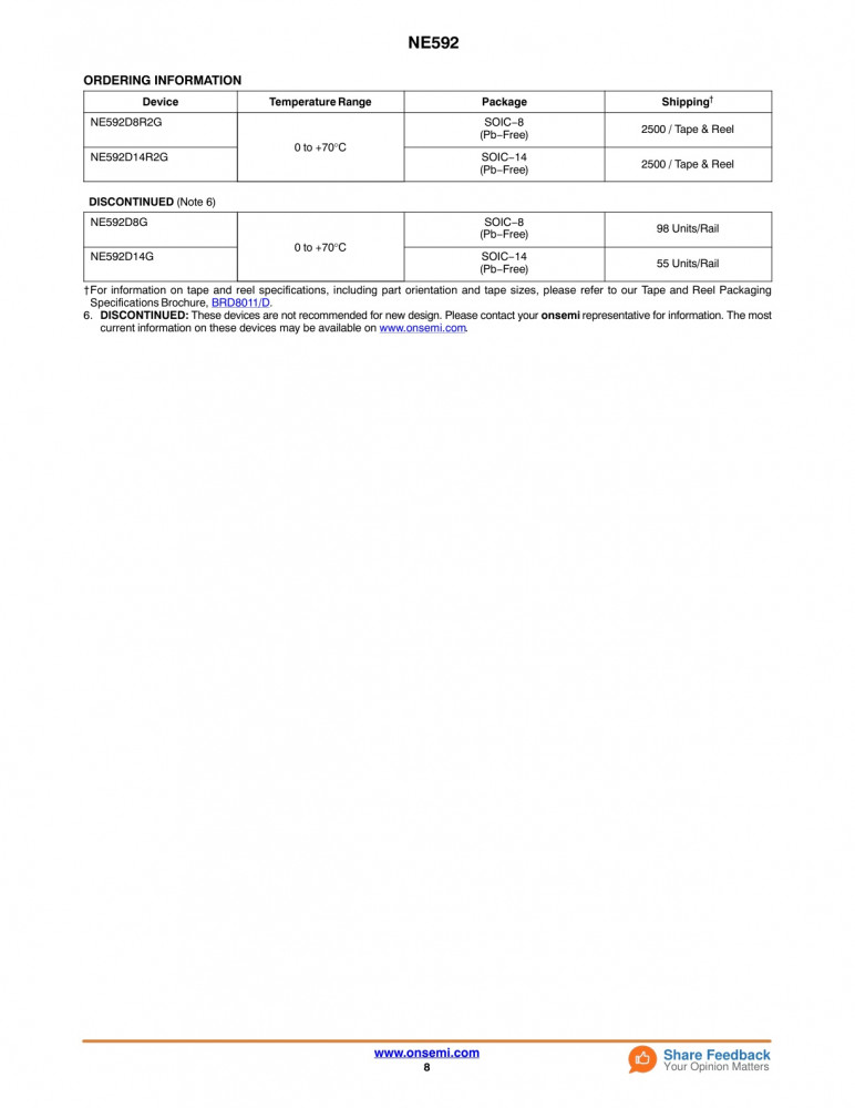 NE592 datasheet page 8