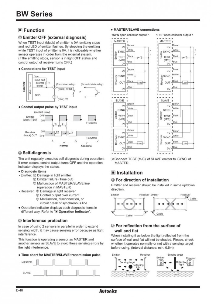 Autonics BW40-06P technical document page 5