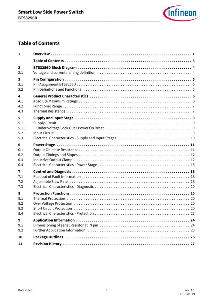 BTS3256D datasheet page 3