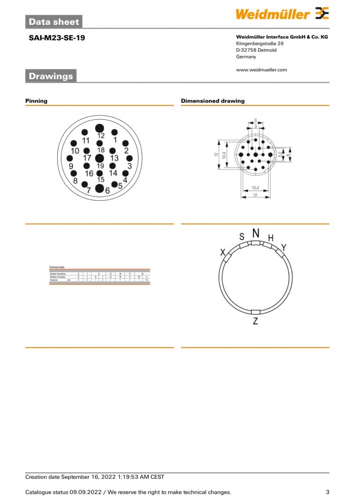 WEIDMULLER 1170120000 technical document page 3