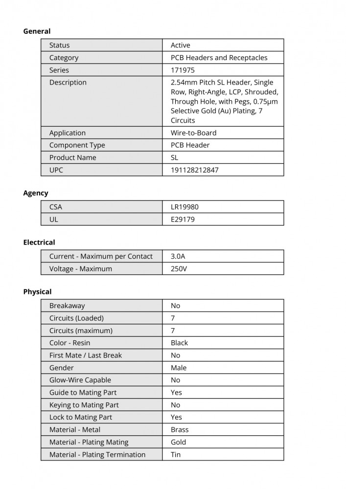 MOLEX 1719750107 technical document image 2