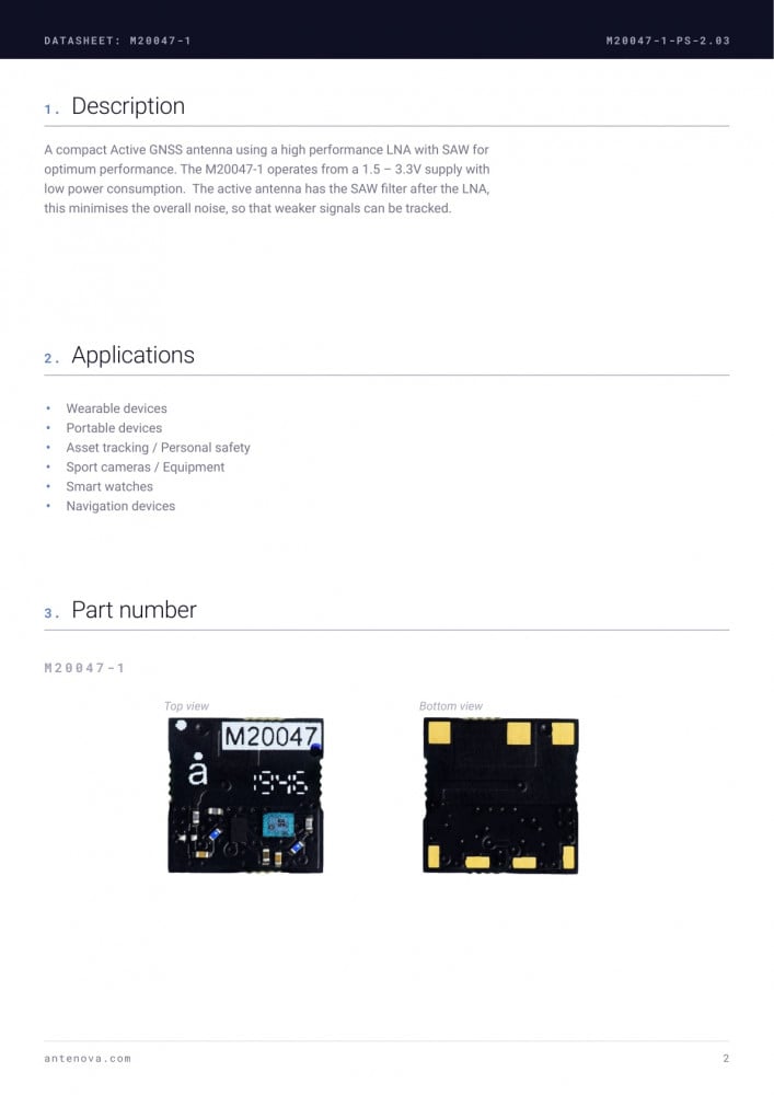 M20047-1 datasheet page 3