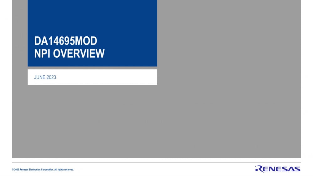 DA14695MOD product document page 1