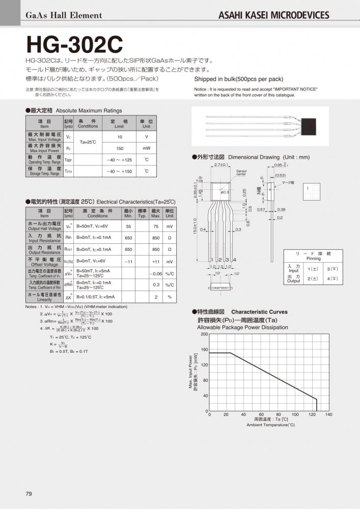 HG302C datasheet page 1