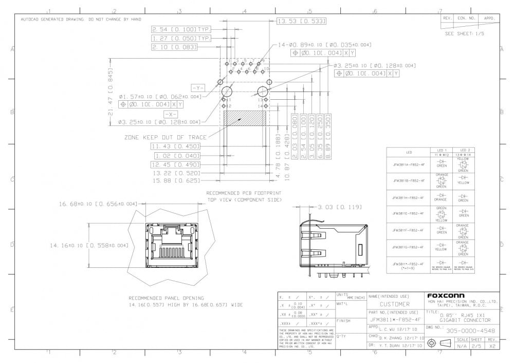 FOXCONN JFM3811E-F852-4F drawing page 2