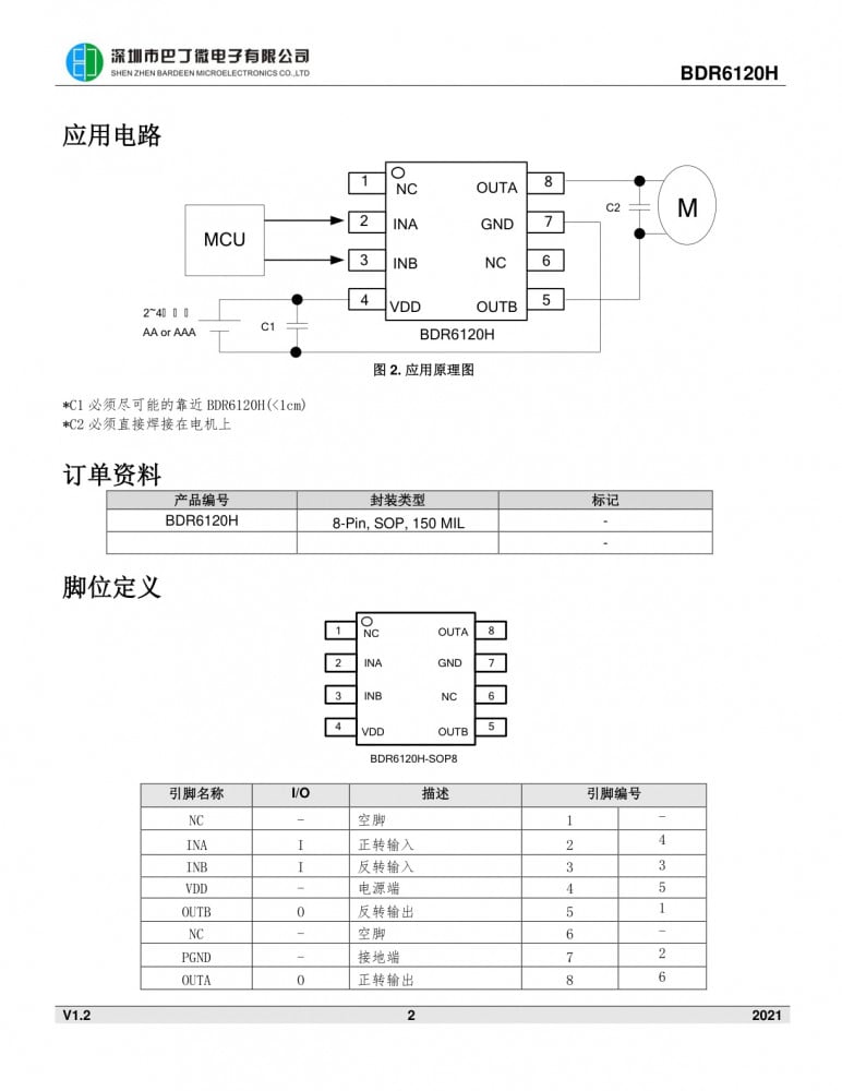 BDR6120H datasheet page 2
