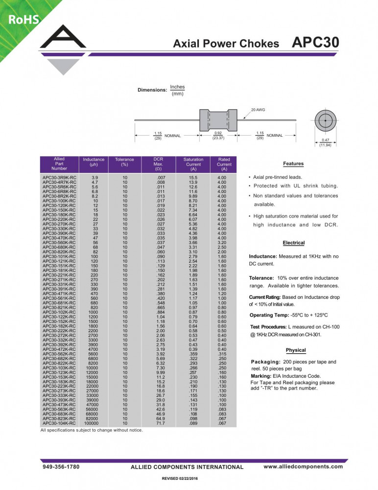 APC30 series technical document image