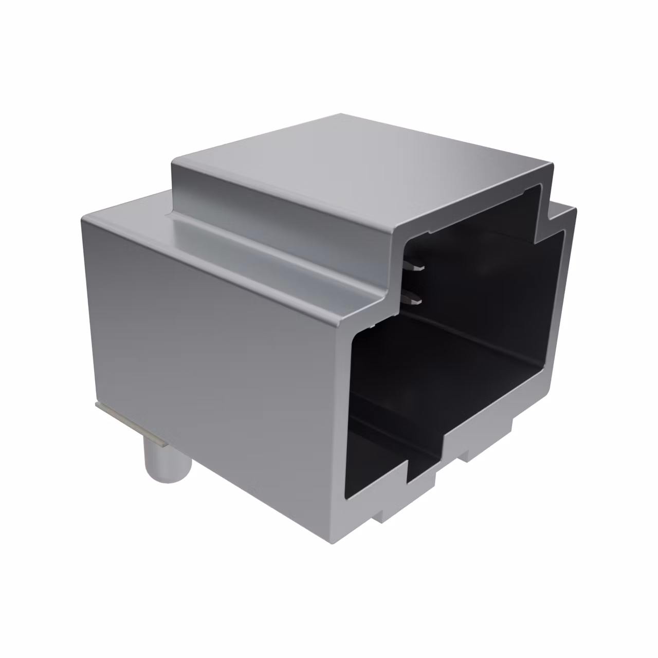 2.54mm Pitch, H-DAC 64 High Density Automotive Header, Dual Row, Right-Angle, 12 Circuits, Polarization Option 1, Gray, Tray for sale