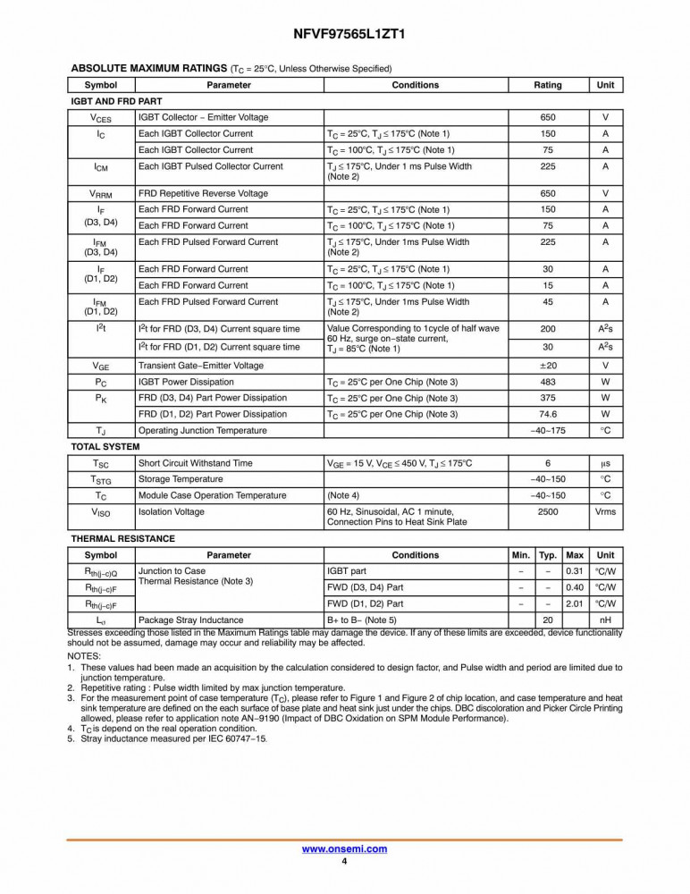 NFVF97565L1ZT1 datasheet page 4