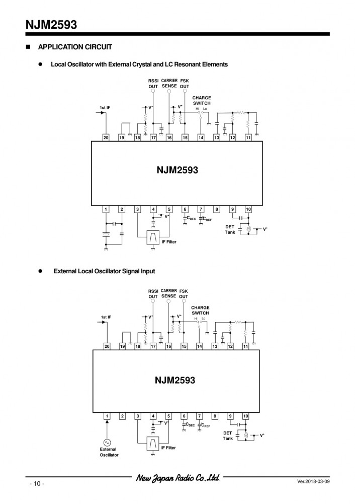 NJM2593 technical document page 10