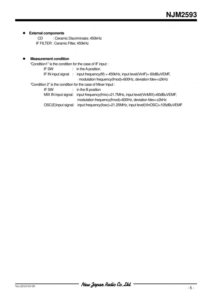 NJM2593 technical document page 5