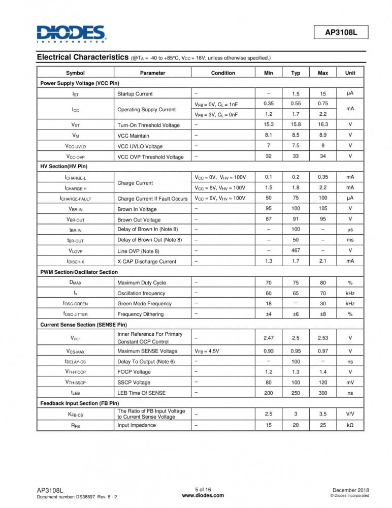 AP3108L datasheet page 5