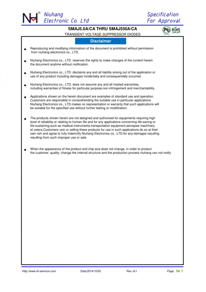NH SMAJ18A datasheet page 7