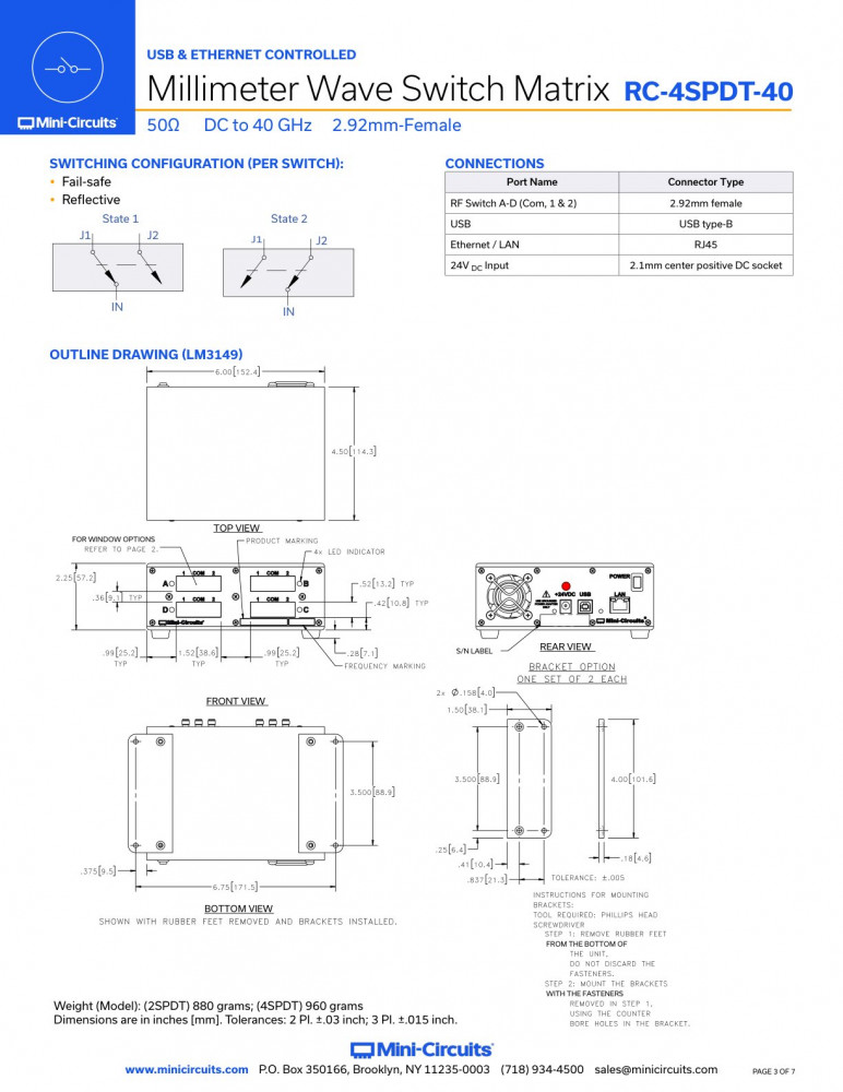 RC-4SPDT-40 technical document page 3