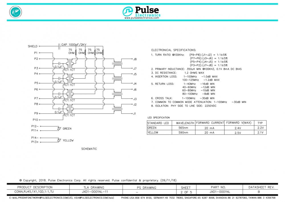 JXD1-0001NL datasheet page 2
